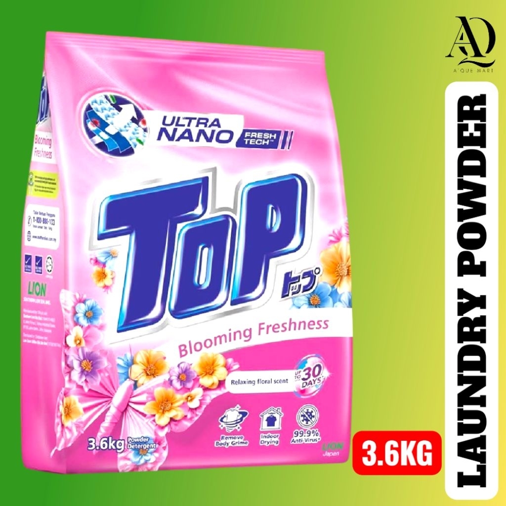Top Laundry Detergents Powder Sabun Baju Serbuk Pencuci Kesegaran 3kg ...