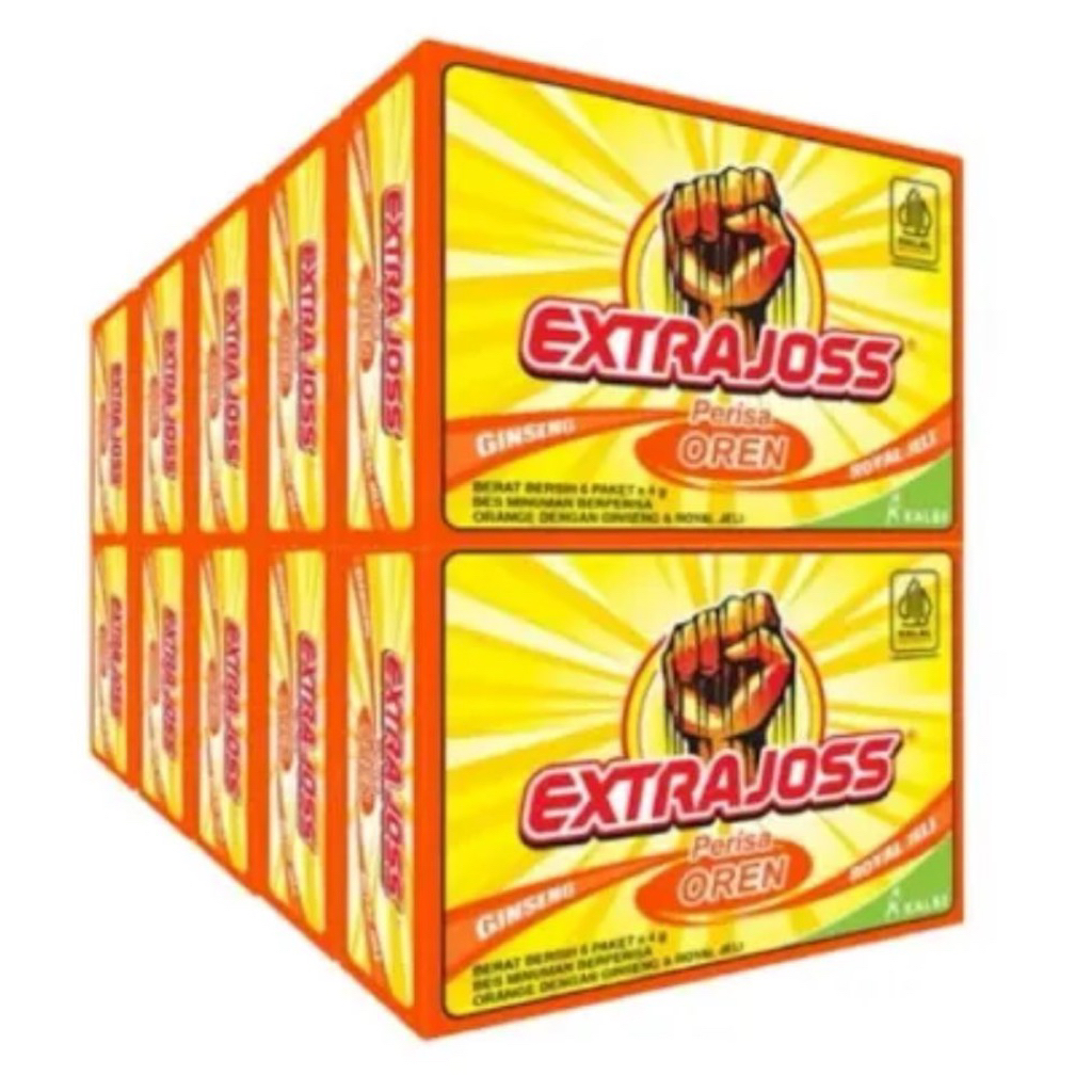EXTRA JOSS ENERGY DRINK OREN 10 PACKS *6 SACHETS | Shopee Malaysia