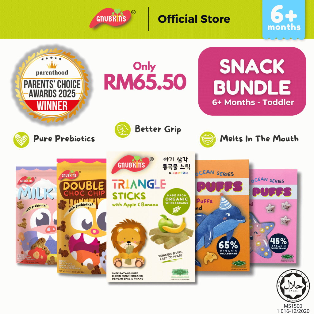 Gnubkins Snack Bundle (6+ Months till Toddler) | Gnubkins Pakej Snek (6 ...