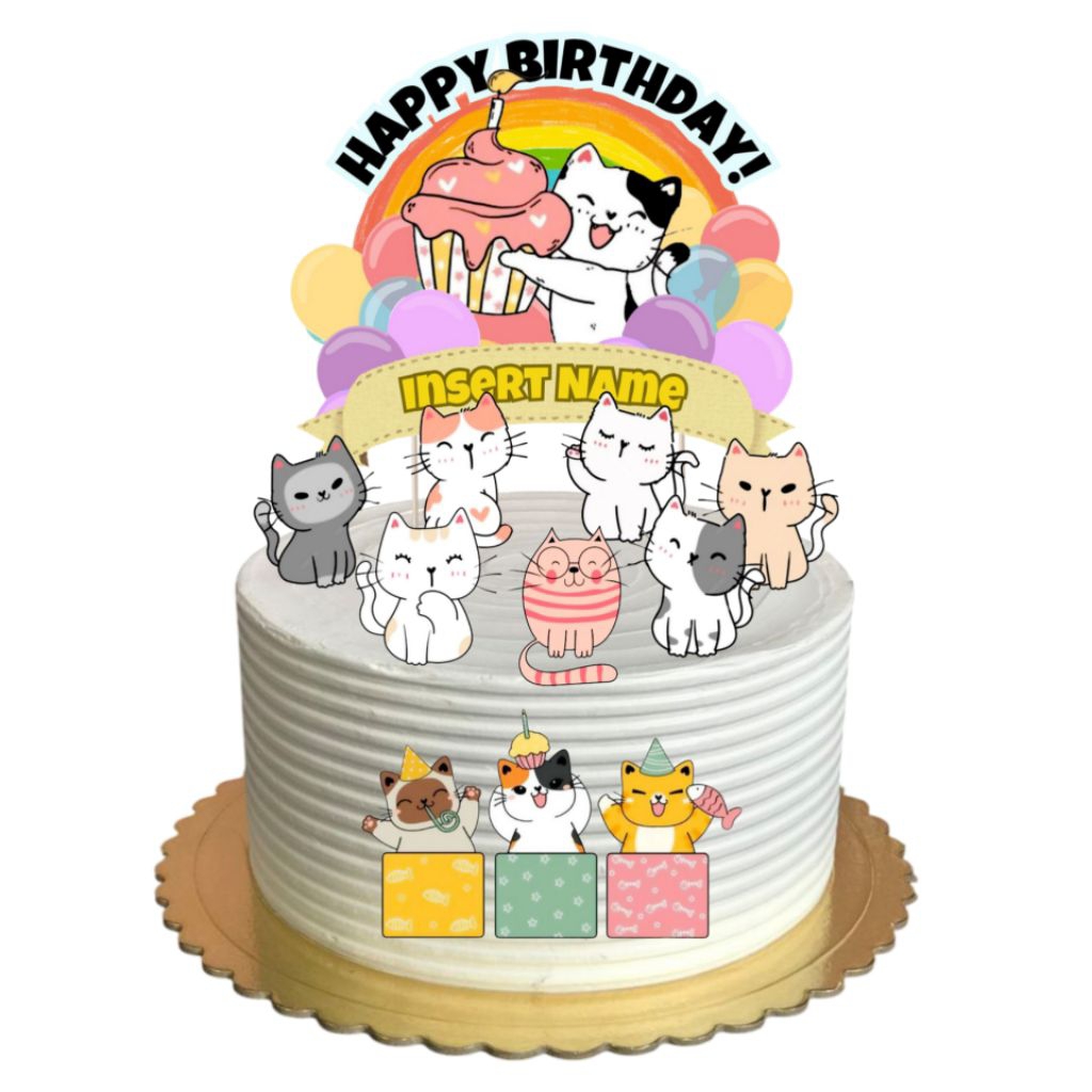 CAT KUCING Cake Topper Hiasan Kek | Shopee Malaysia