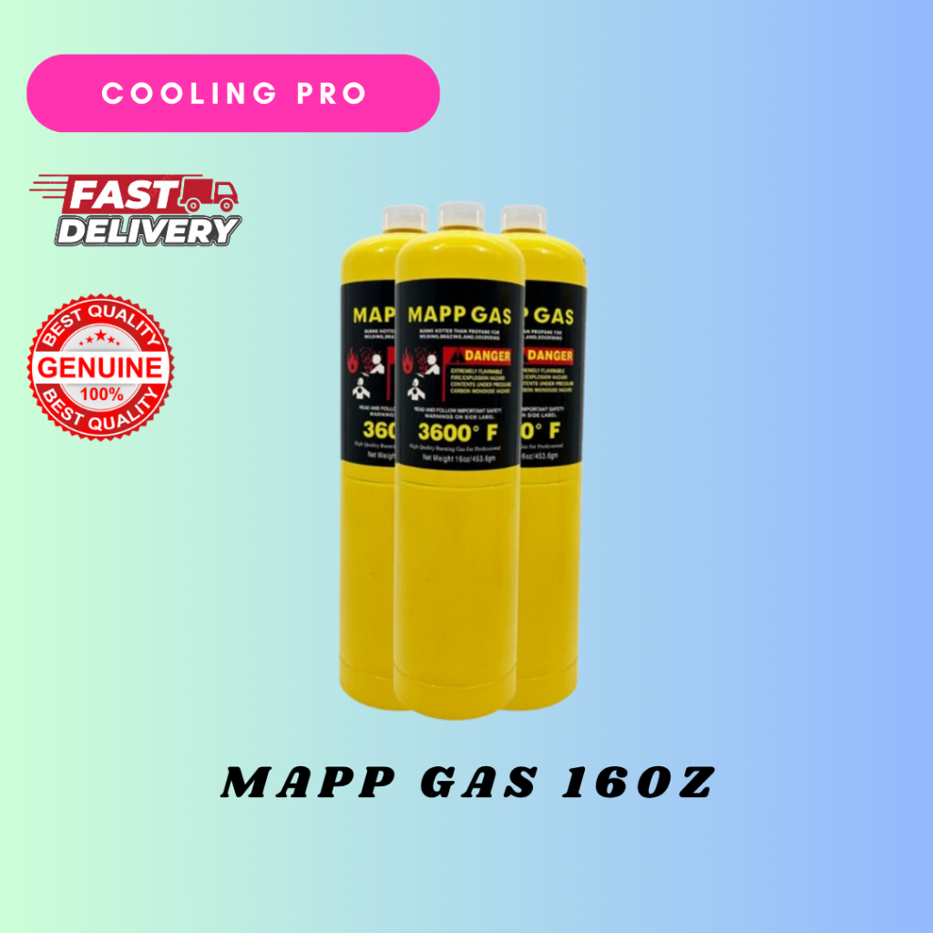 16oz MAPP GAS Cylinder 3600°F (453.6gm) | Shopee Malaysia