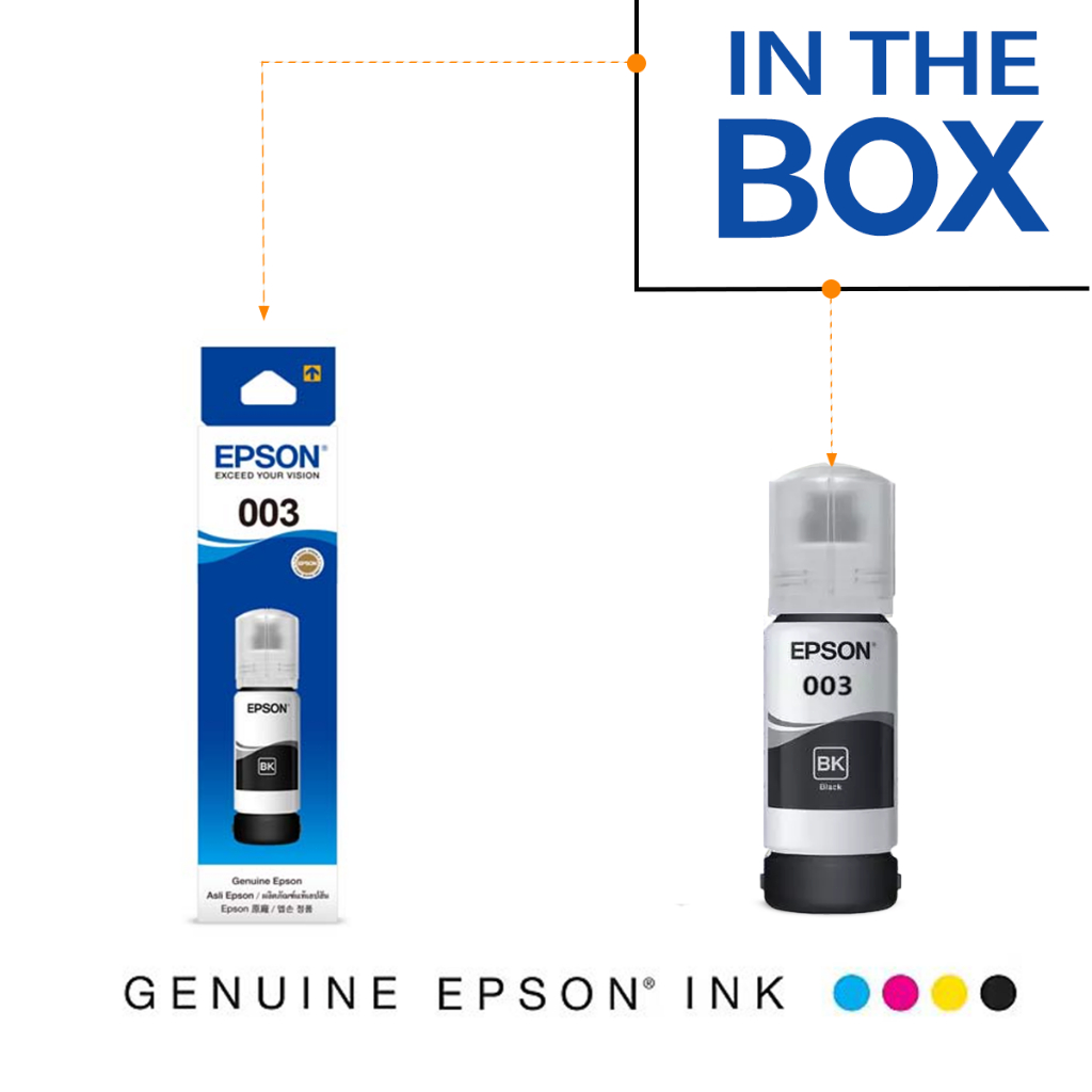 Epson 003 Ink Original 003 ink L3210 L3556 L3256 L3550 L3250 L5590 ...