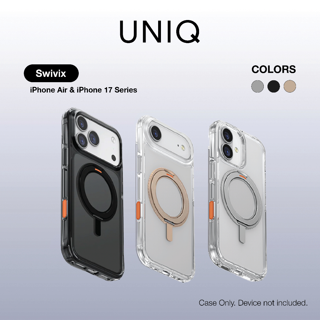UNIQ Swivix Hybrid Case with 360 Rotating Stand For iPhone 17 (6.3 ...