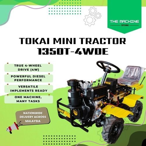 Tokai Mini Four-Wheel Drive Ride-on Wheel Tractor for Agricultural ...