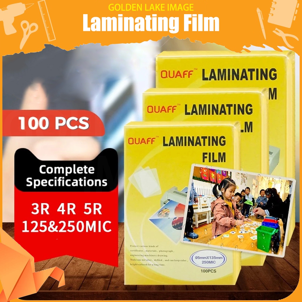 QUAFF 3R / 4R / 5R / ID Size Laminating Film 125 Micron & 250 Micron ...