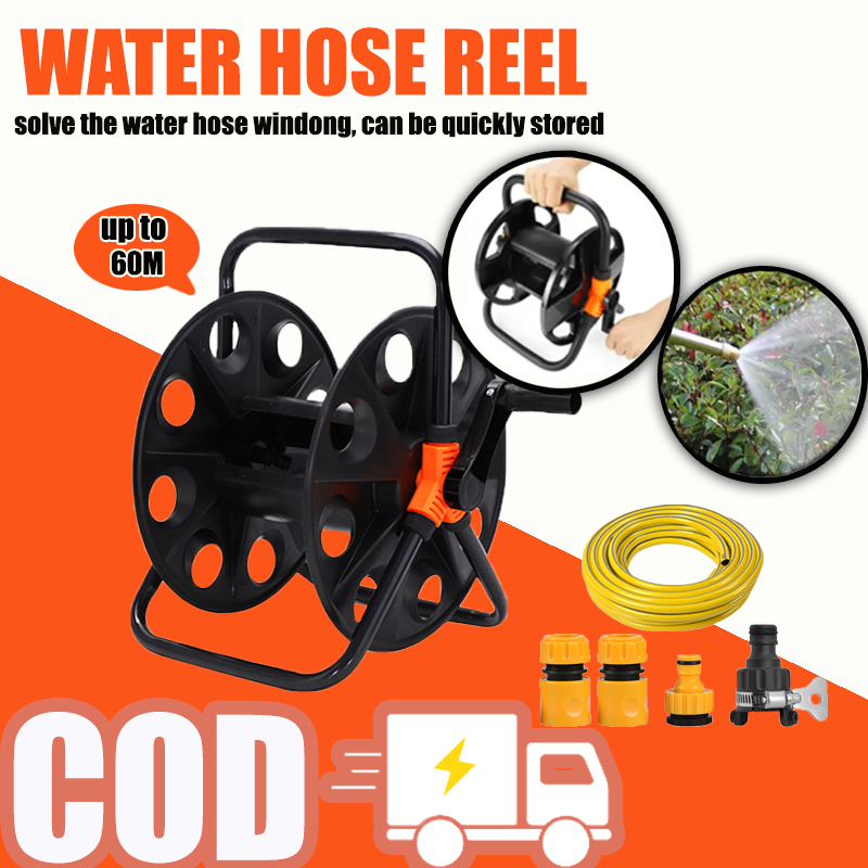 50m Hose Pipe set Water Hose Reel Garden hose reel water hose reel ...
