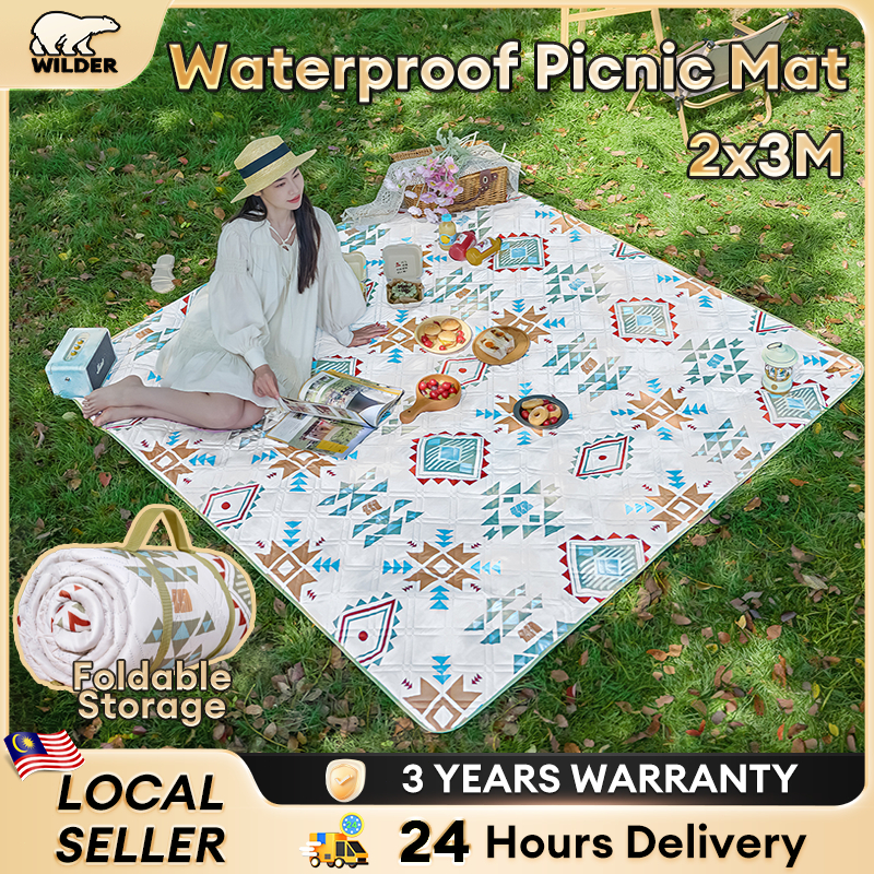 2M x 3M Outdoor Picnic Mat Portable Waterproof Camping Outdoor Mat ...