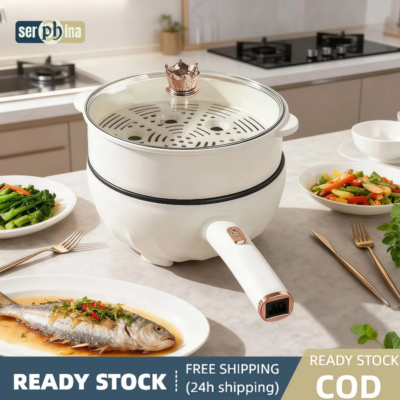 2.0L Non stick pot Electric Cooker with Steamer Multi-Function Cooker ...