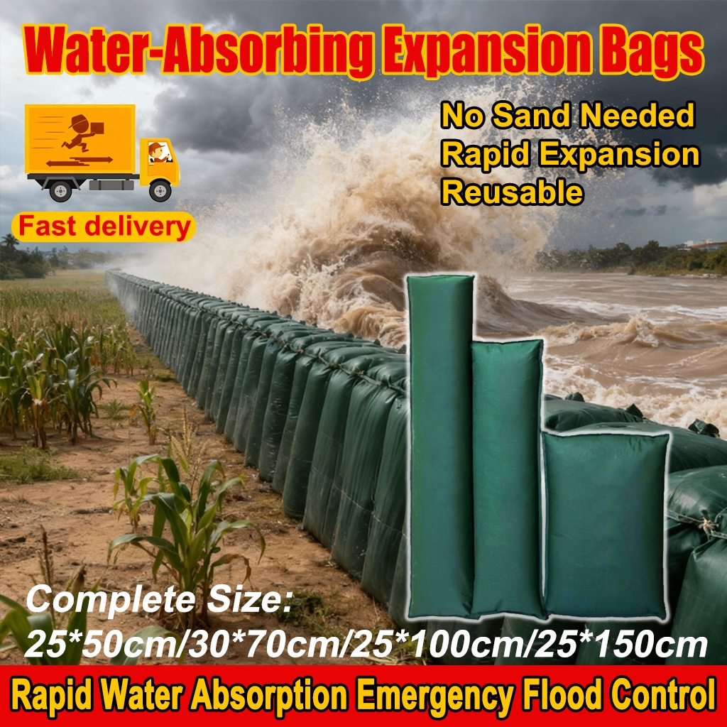 Flood Barrier Sandbags Heavy-duty Sandless Sandbag Flood Prevention ...