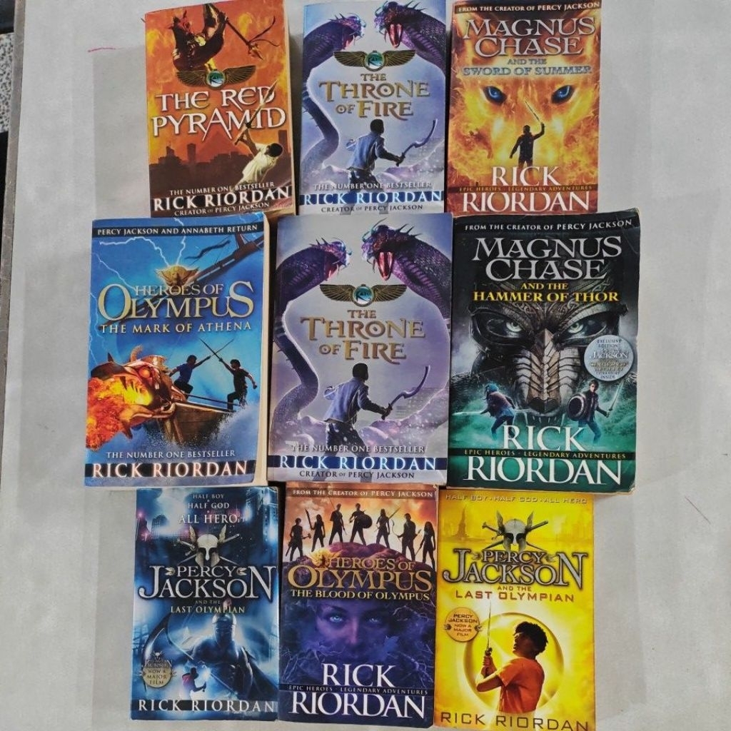 used. HH8-1028 English Novels by Rick Riordan (number 1 bestseller ...