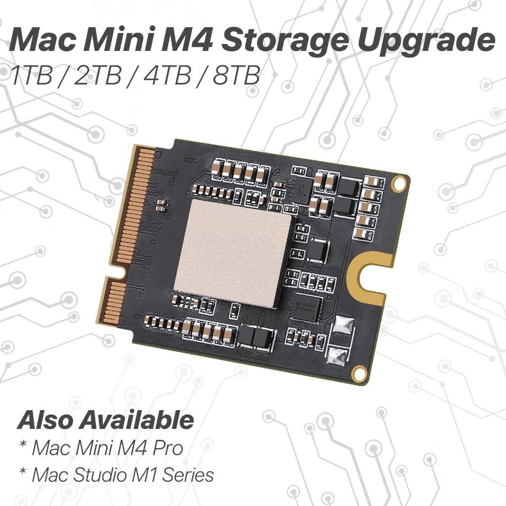 Mini M4 / Pro SSD Storage Upgrades with latest NAND Flash 10-layer PCB ...