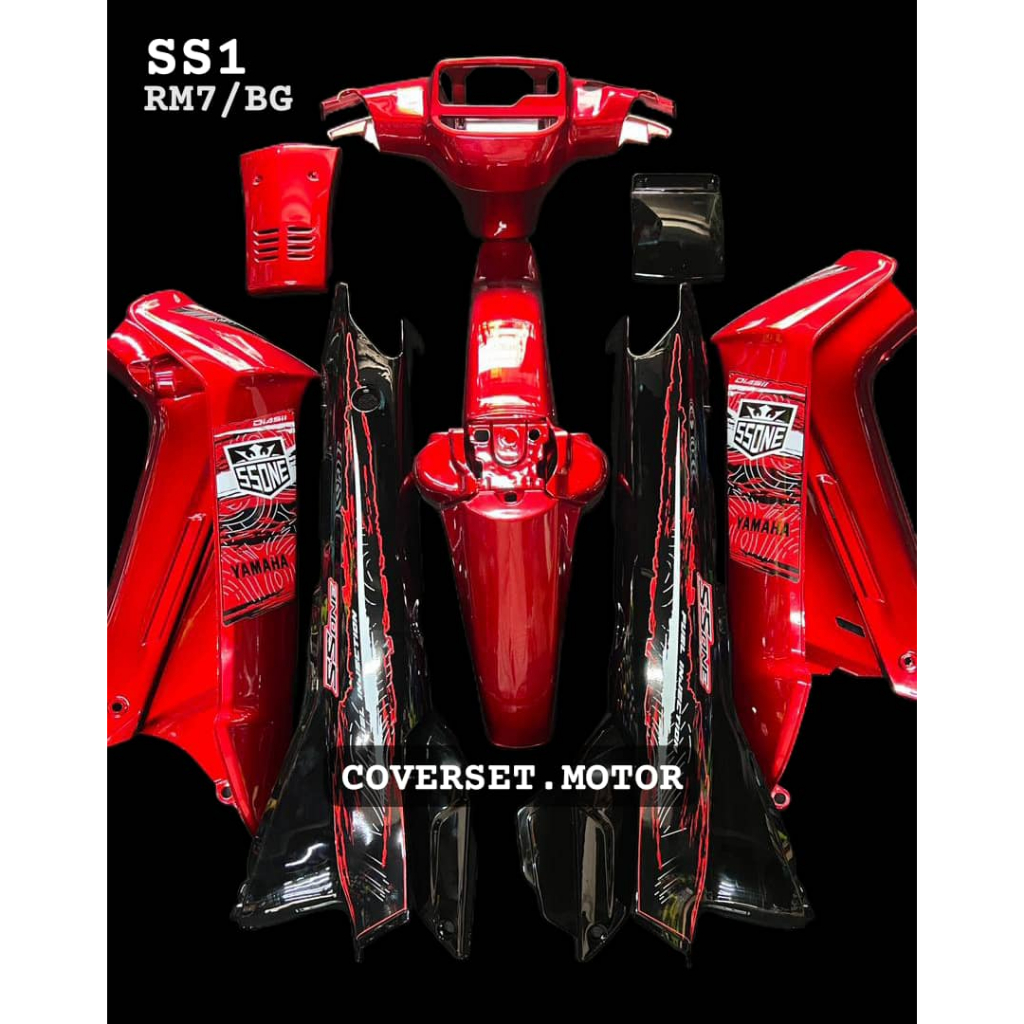 COVERSET YAMAHA SS1 HIJAU LUMUT COVERSET Y110 | Shopee Malaysia