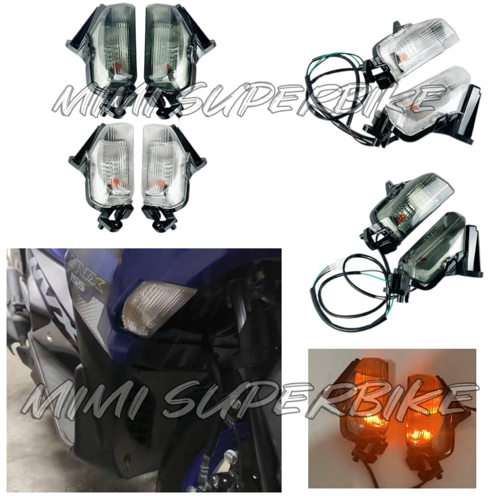 YAMAHA NVX155 V1 V2 FRONT SIGNAL LIGHT SET WITH BULB & WIRE SOCKET ...