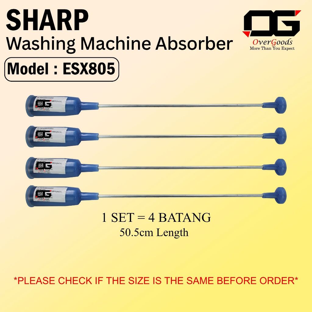 50.5cm SHARP ESX805 Suspension Rod / Damper Rod / Absorber Mesin Basuh ...