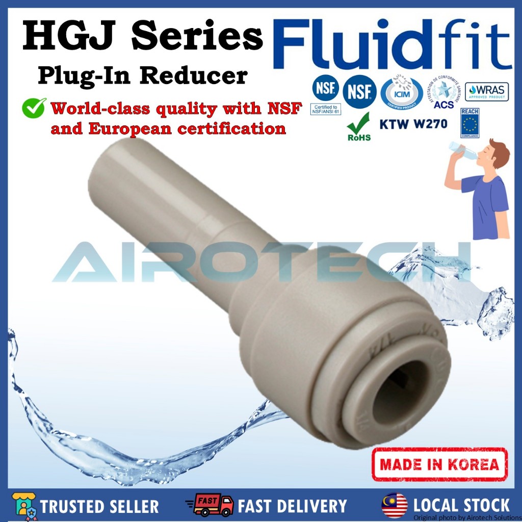 Fluidfit [MADE IN KOREA] HGJ Reducer Fitting RO For Potable Water Drink ...
