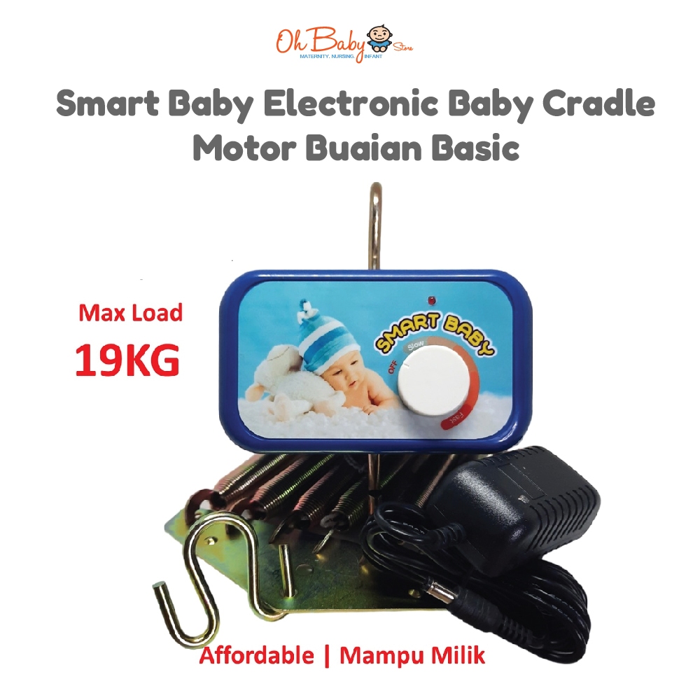 Smart Baby Electronic Baby Cradle | Motor Buaian Basic | Shopee Malaysia