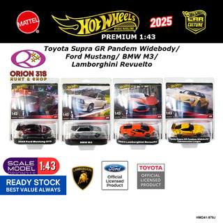 Hot Wheels Premium 1:43 Toyota Supra GR Pandem Widebody/ Ford Mustang ...