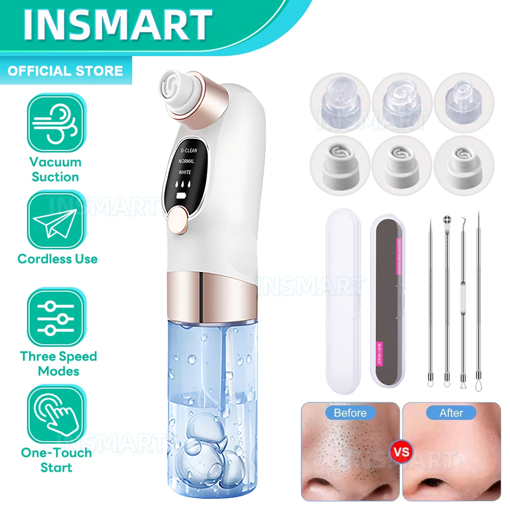 INSMART Ultra Micro Bubble Facial Device 6 in 1 Blackhead Remover ...