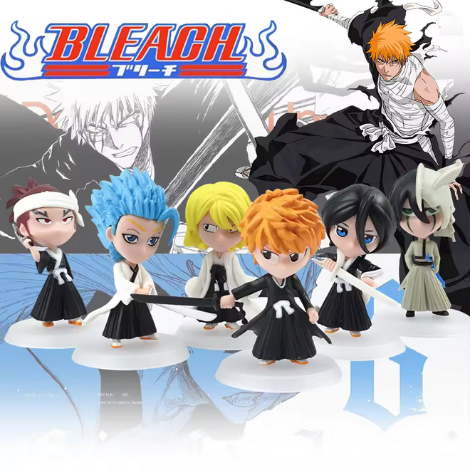 Bleach Anime Figure Kurosaki Ichigo Hitsugaya Toushirou PVC Action ...