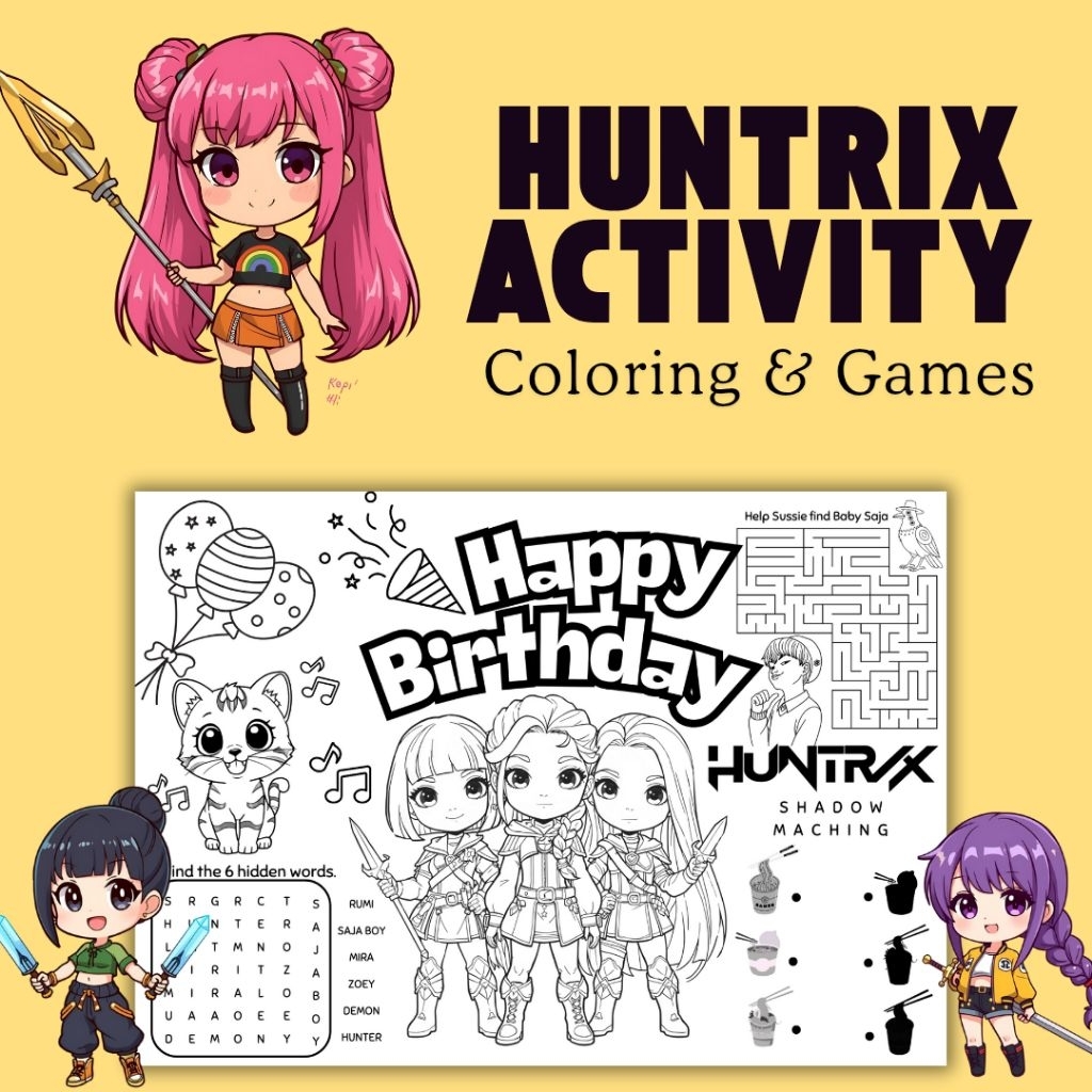 HUNTRIX PRINTABLE SET (15 Sheets / One Pack) | Shopee Malaysia