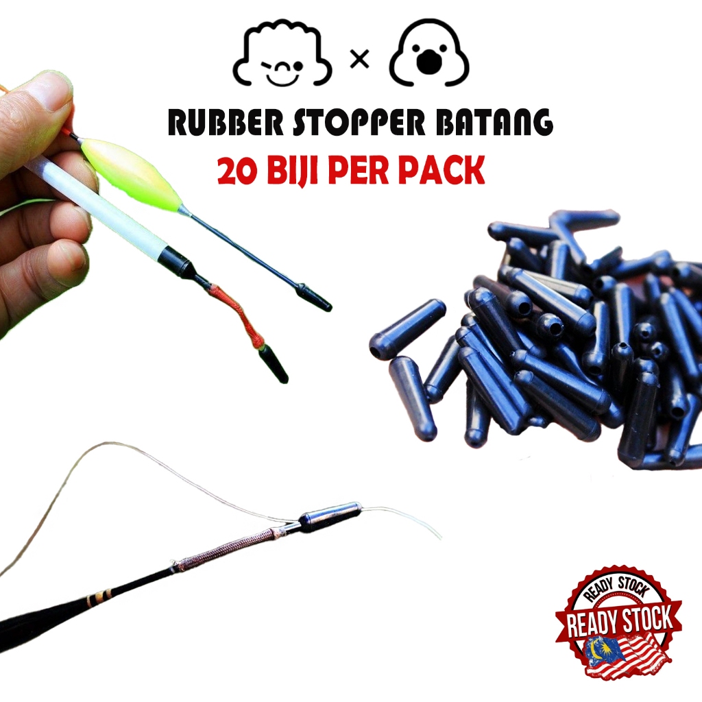 Rubber Stopper utk Pelampung Tiang Batang Floater Fishing Prawn Bobber ...