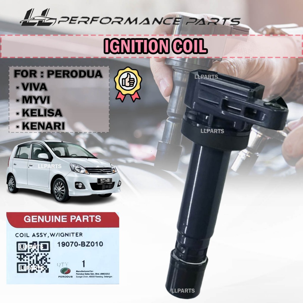 Original Perodua Viva Myvi 1.0 Kelisa Kenari Ignition Coil Engine Plug ...
