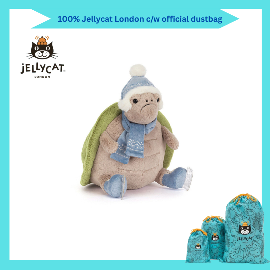 Authethic Jellycat Timmy Turtle 'Skating' Plushie | Shopee Malaysia