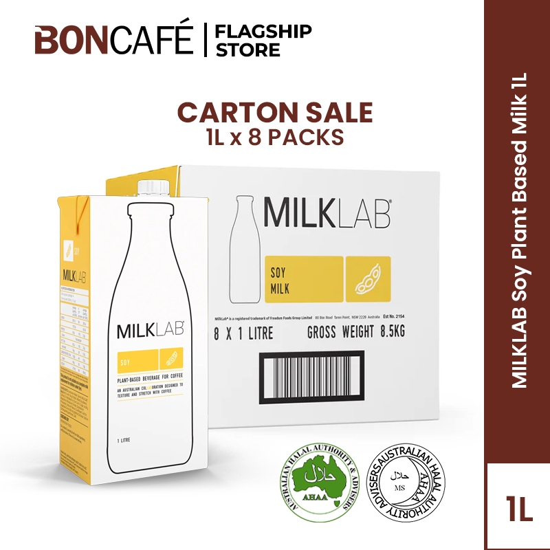 (CARTON SALE) MILKLAB Soy Plant Based Milk 1L X 8 packs | Shopee Malaysia