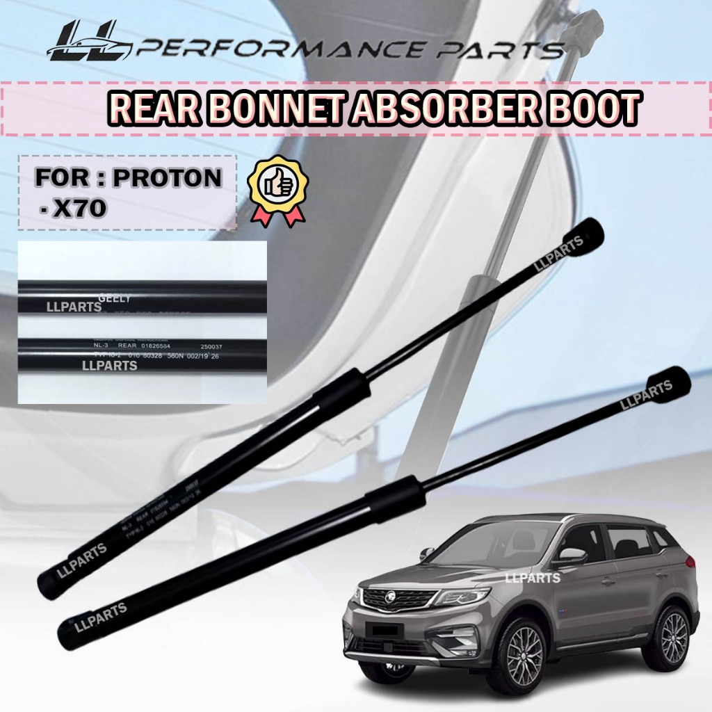 Original Proton X70 Rear Bonnet Damper Absorber Boot Left Right Gas ...