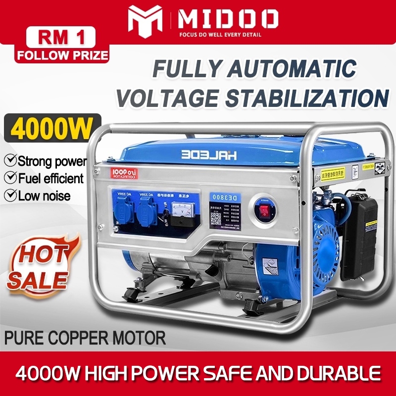 4000W Portable Gasoline Generator Set Household Outdoor High quality ...