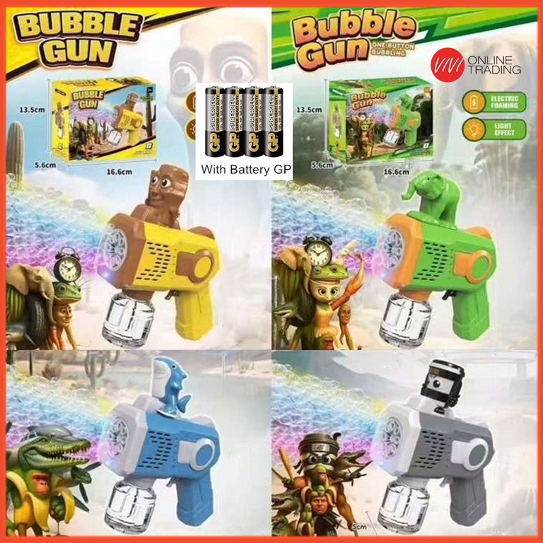 BRAINROT Bubble Gun with Light Toys For Kids Outdoor Fun Toys | Shopee ...