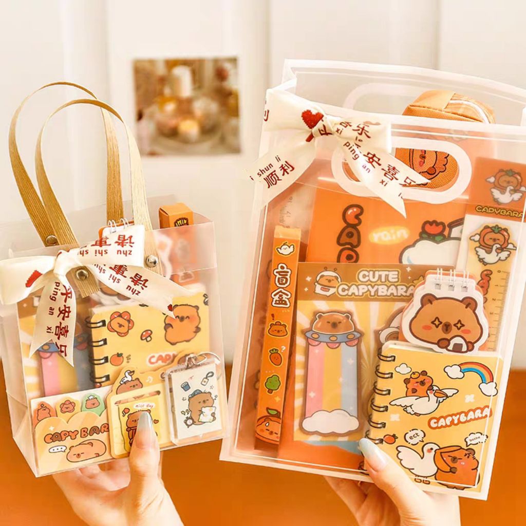 CAPYBARA Stationary Set 6 item with gift pack | Shopee Malaysia
