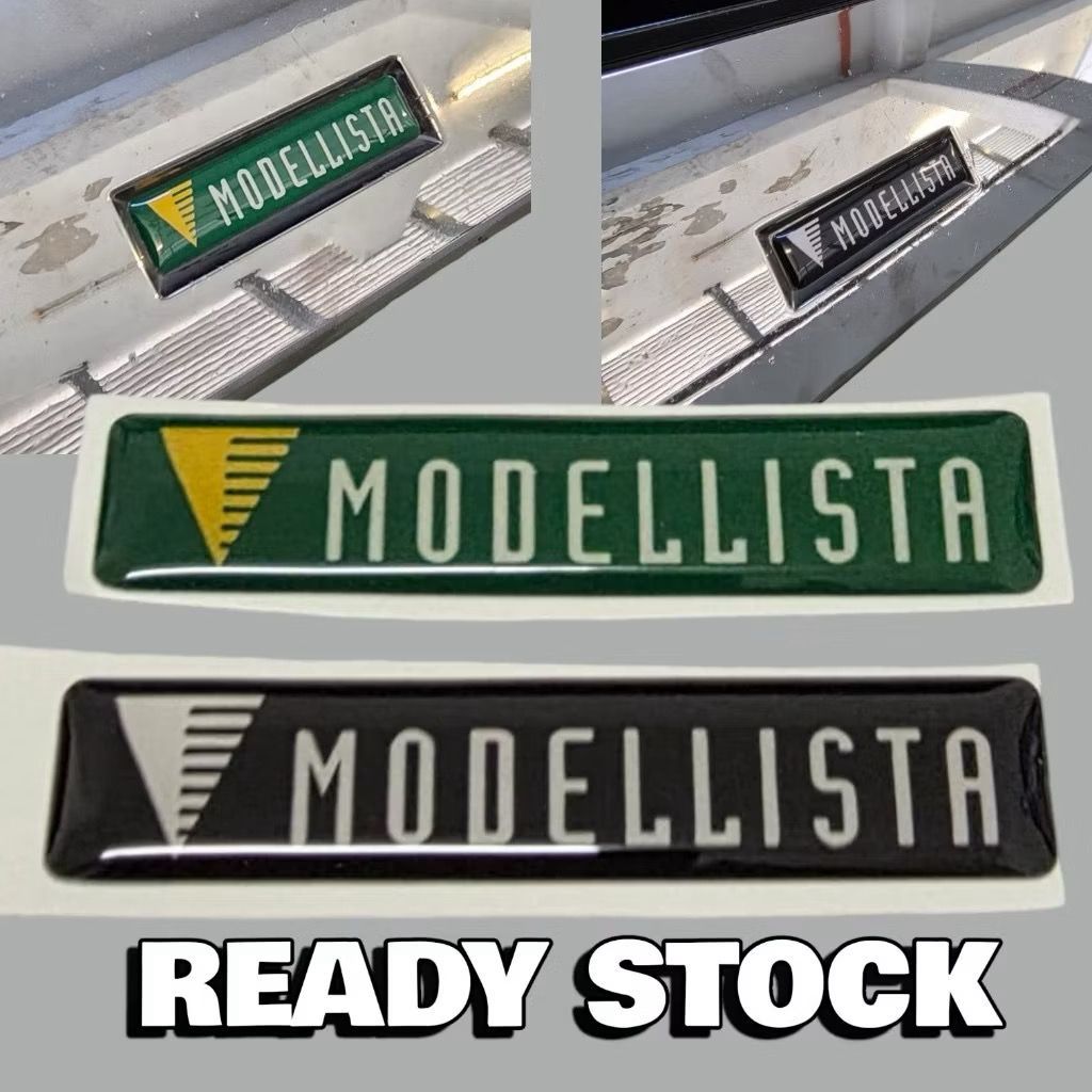 Sticker timbul epoxy modellista front side skirt toyota modellista ...