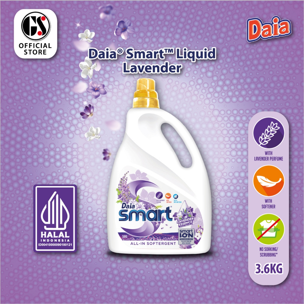 DAIA Smart Liquid Softergent Lavender 3.6kg | Shopee Malaysia