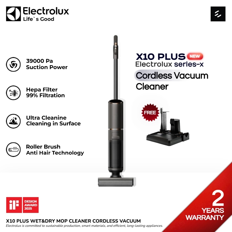 NEW X10 PLUS Power 39,000PA Wet & Dry Vacuum Cordless Cleaning 99.9% ...