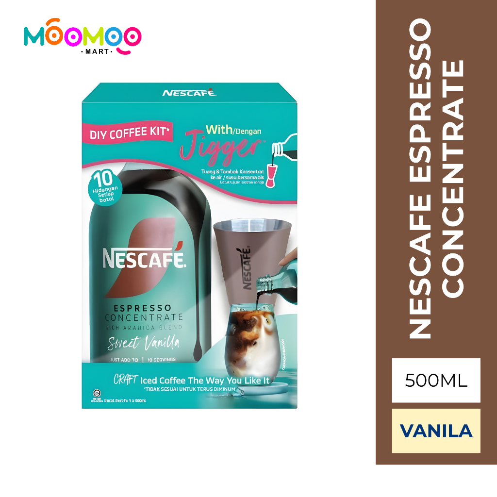 NESCAFE Espresso Concentrate / Cafe at Home Kit / Sweet Vanilla / 500ML ...