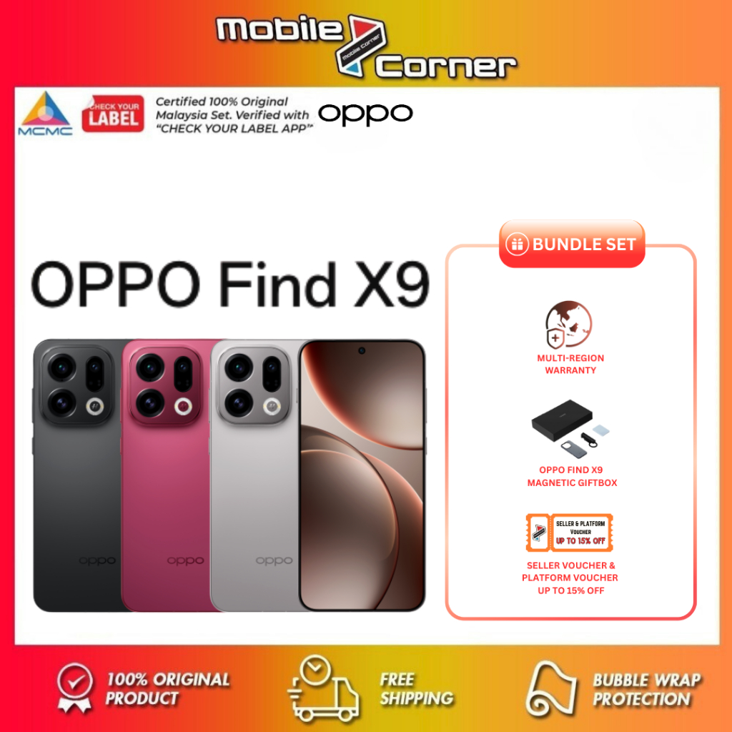 OPPO Find X9 5G (16GB+512GB) | MTK 9500 | Hasselblad Portrait | Al ...