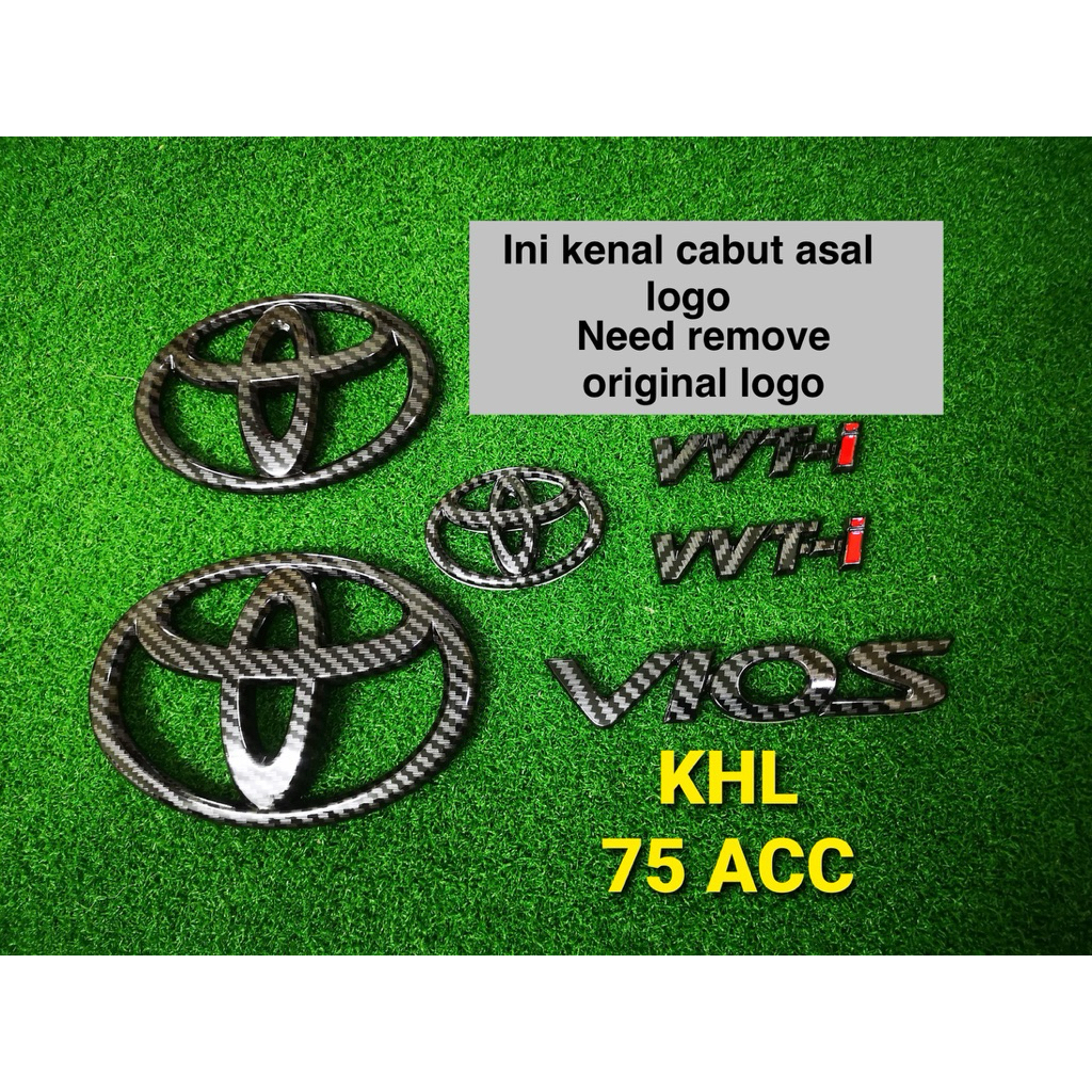 Toyota vios emblem logo carbon | Shopee Malaysia