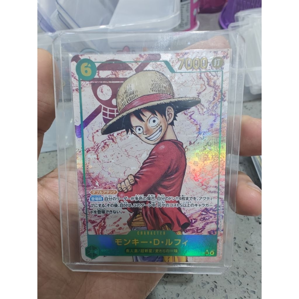Bandai One Piece OPTCG Parallel AA PSEC OP13-118 Luffy | Shopee Malaysia