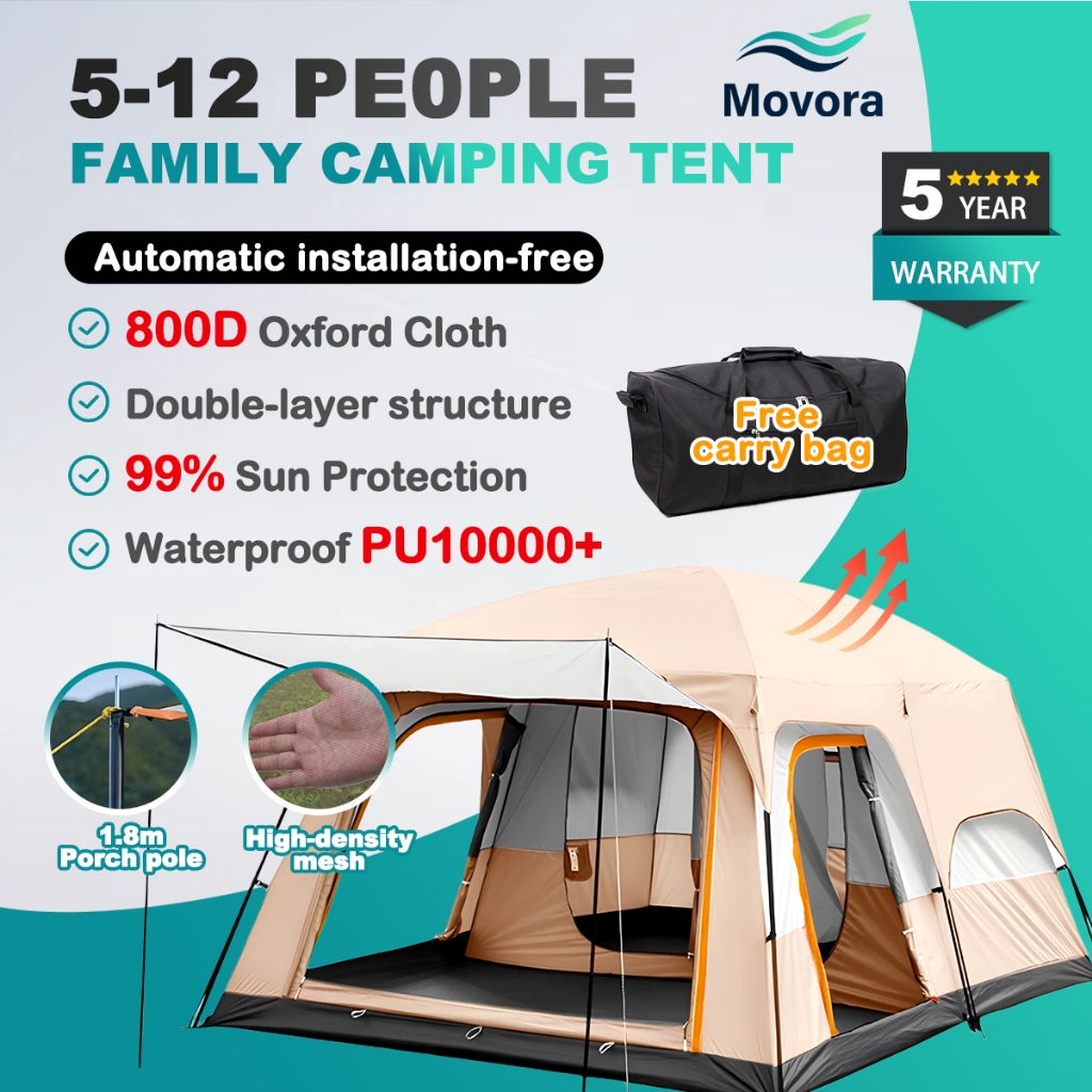 Khemah Unta Camping Tent Waterproof Khemah Unta Besar 14 Person Family ...