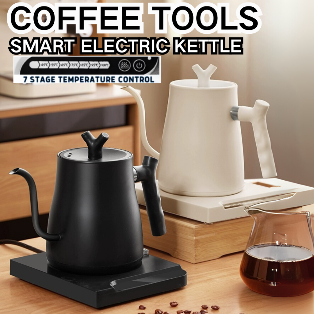 Smart Pro Electric Coffee Kettle Stainless steel Gooseneck Kettle ...