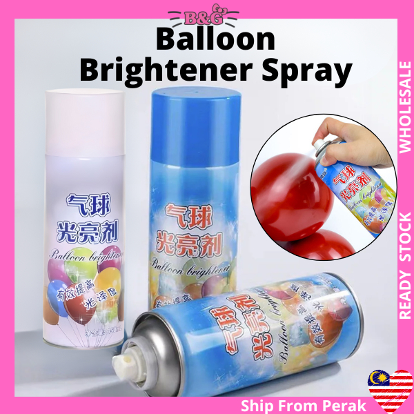 Balloon Brightener Spray 450ml Long-Lasting Shine Non-Corrosive And ...