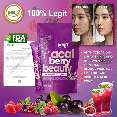 FDA Weekit7 Healthy Drinks,Organic Acai Berry Powder,Acai Berry Beauty ...