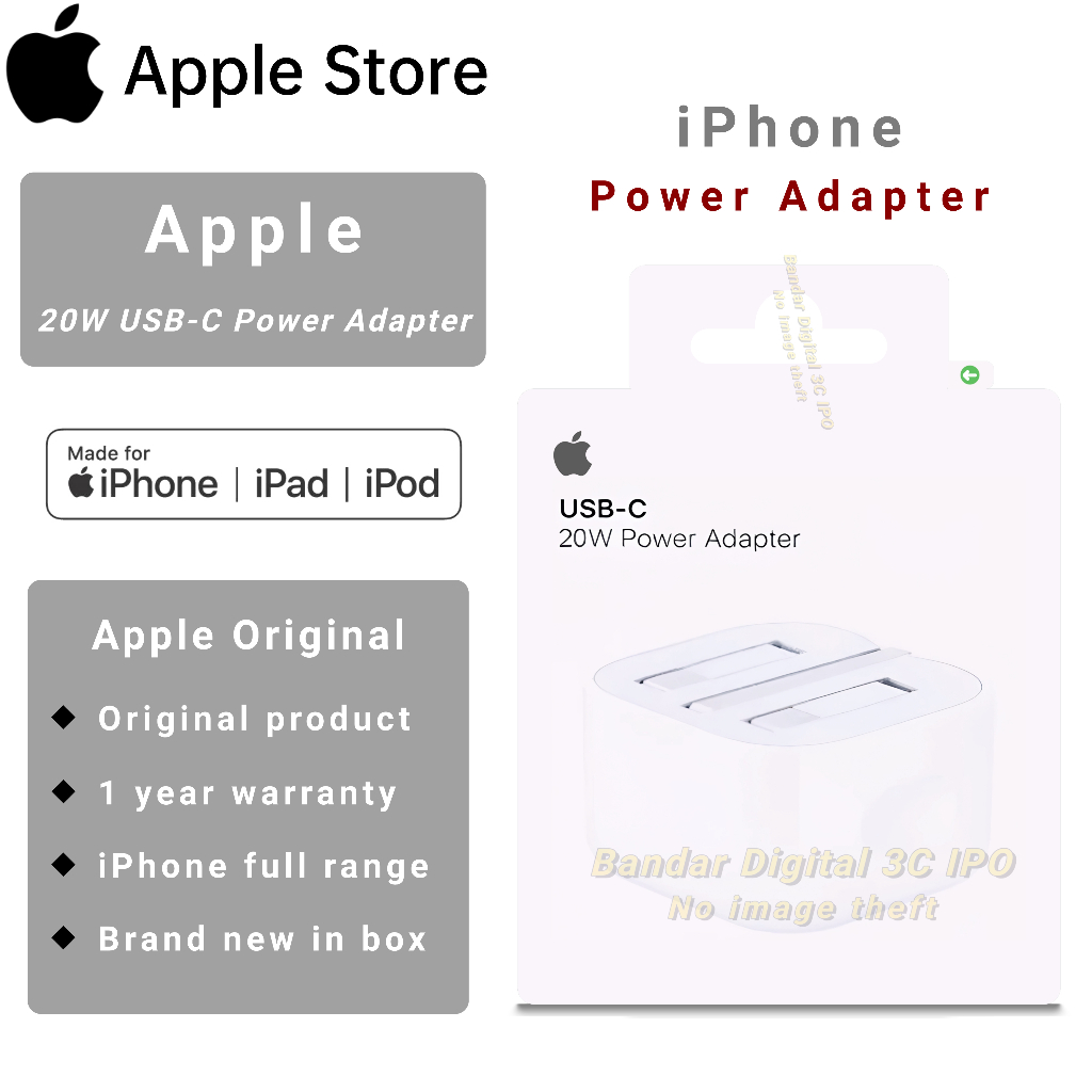 Apple Original 20W Fast Charger Adapter Compatible with all iPhone ...