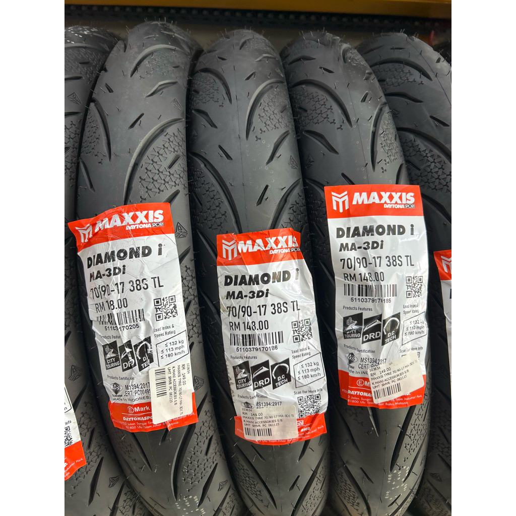 MAXXIS DIAMOND i TYRE TUBELESS 100% ORIGINAL (NEW) | Shopee Malaysia