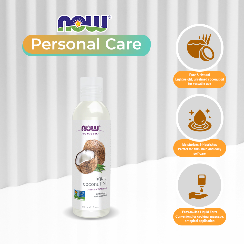 NOW Solutions, Liquid Coconut Oil (118 ml) | Shopee Malaysia