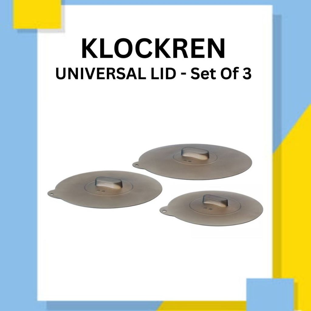 IKEA KLOCKREN Universal Lid ( Set of 3 ) | Shopee Malaysia
