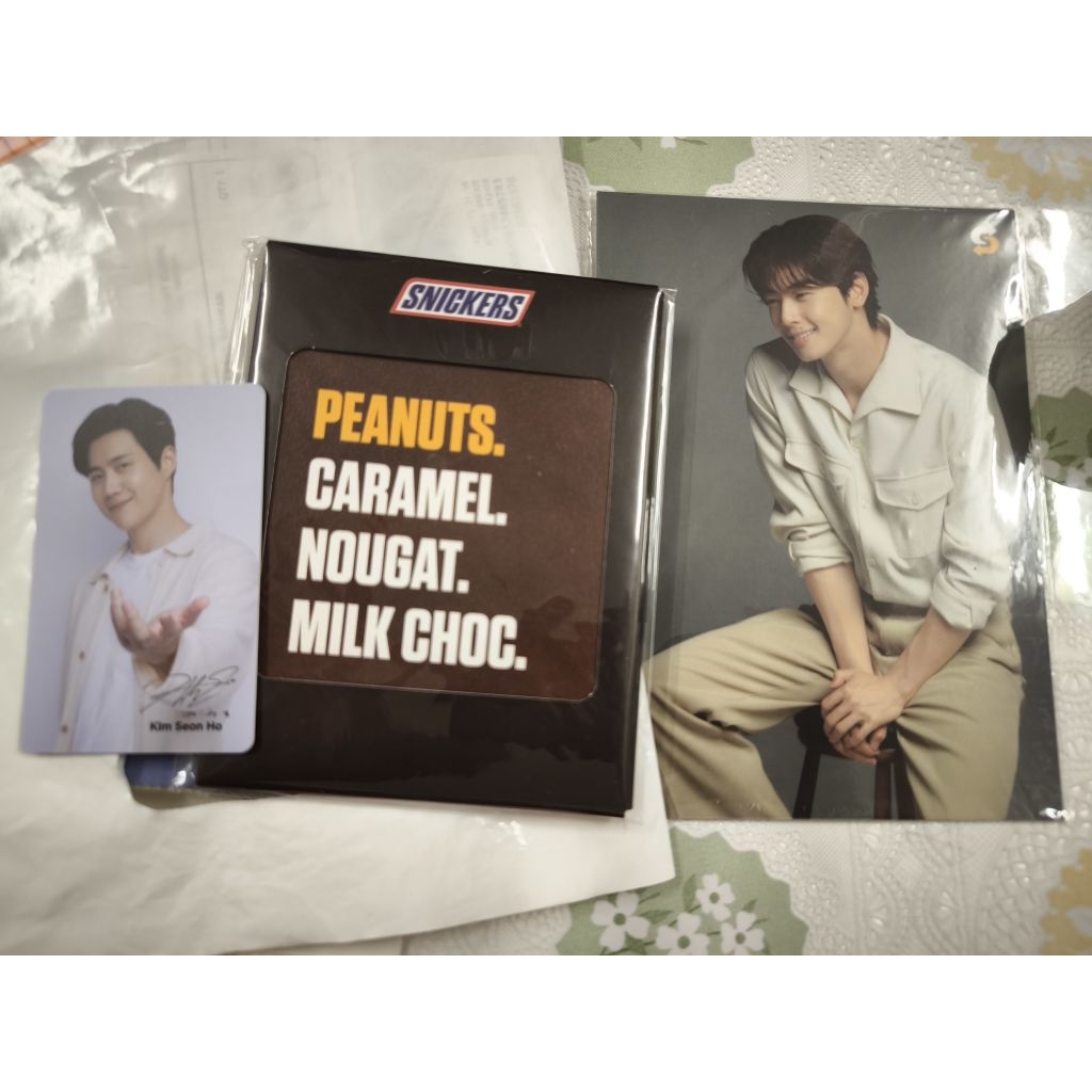 Limited Edition Mingyu Seventeen accordion postcard Snickers Kim Seon ...