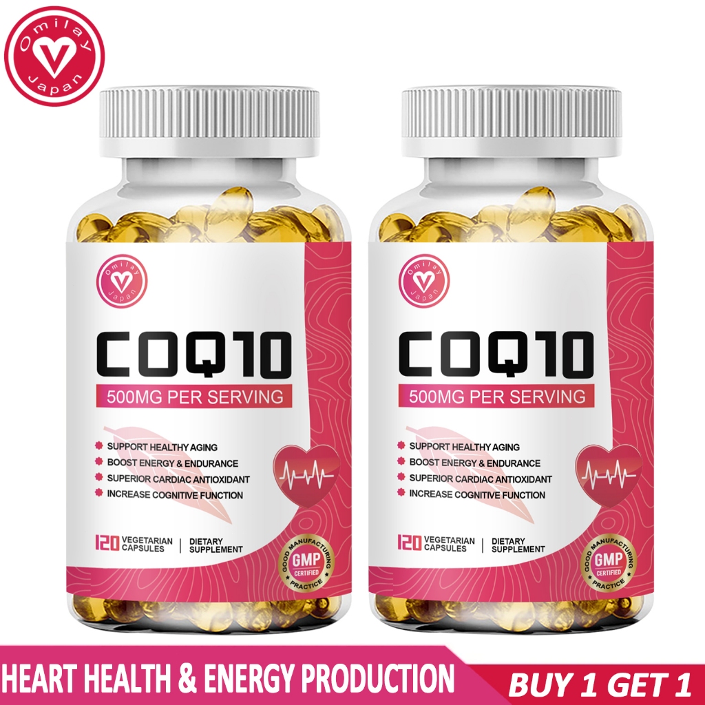 OMILAY Coenzyme Q10 Capsule 500MG CoQ10 Support Heart and Vascular ...