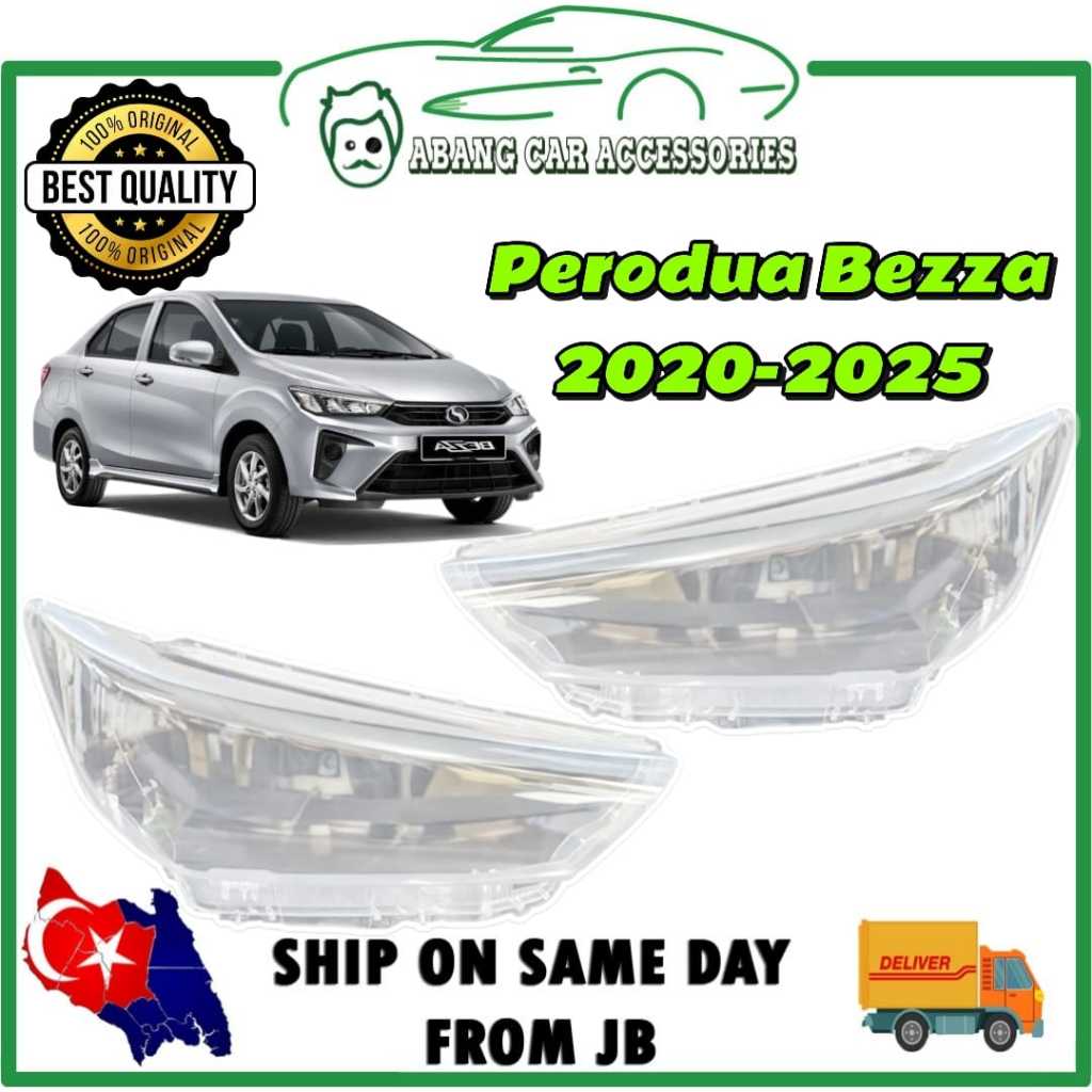 Perodua Bezza 2020–2025 Headlamp Cover / Lampu Depan Housing ...